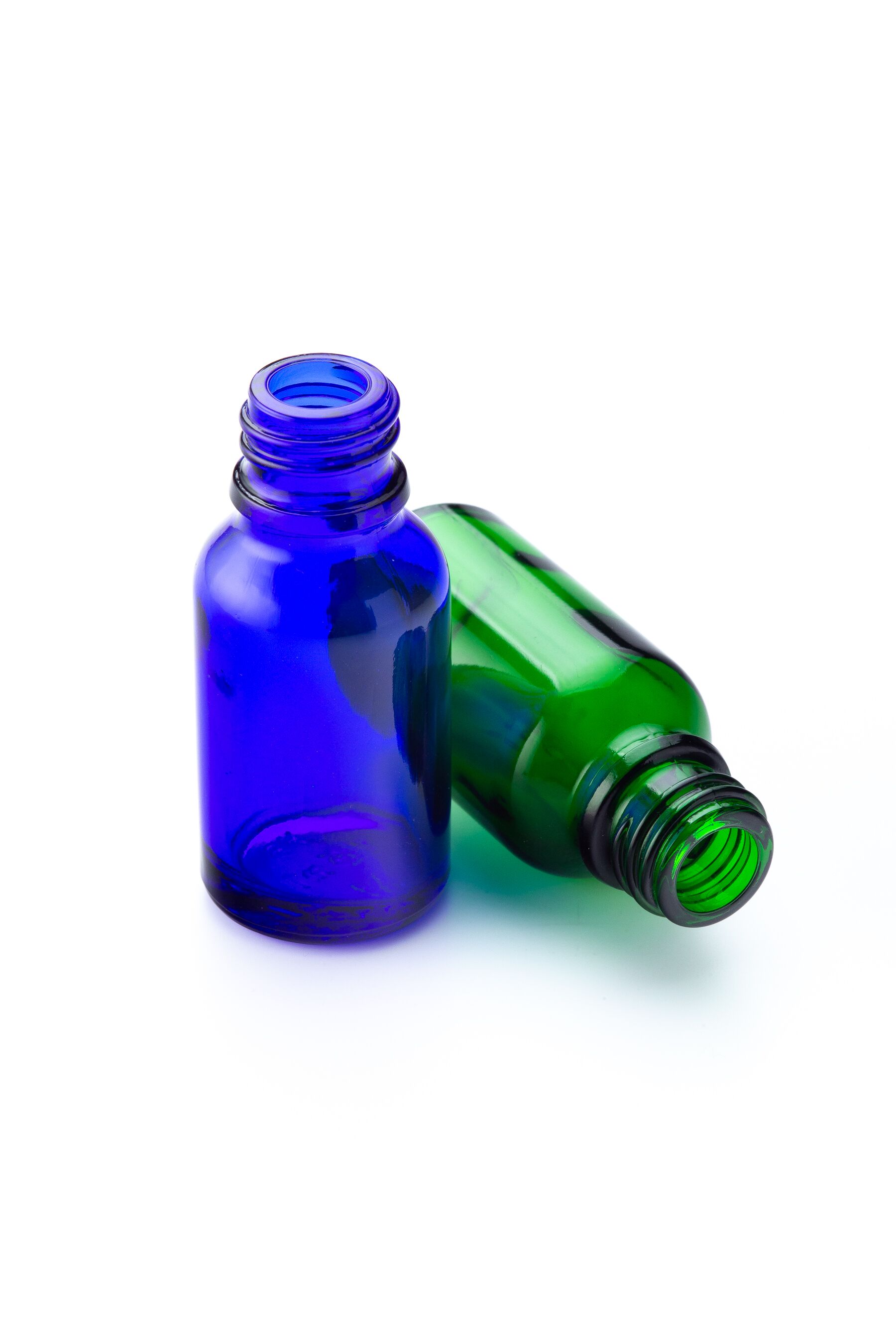 Blue York / Green Durham Glass Bottles | Origin Pharma Packaging